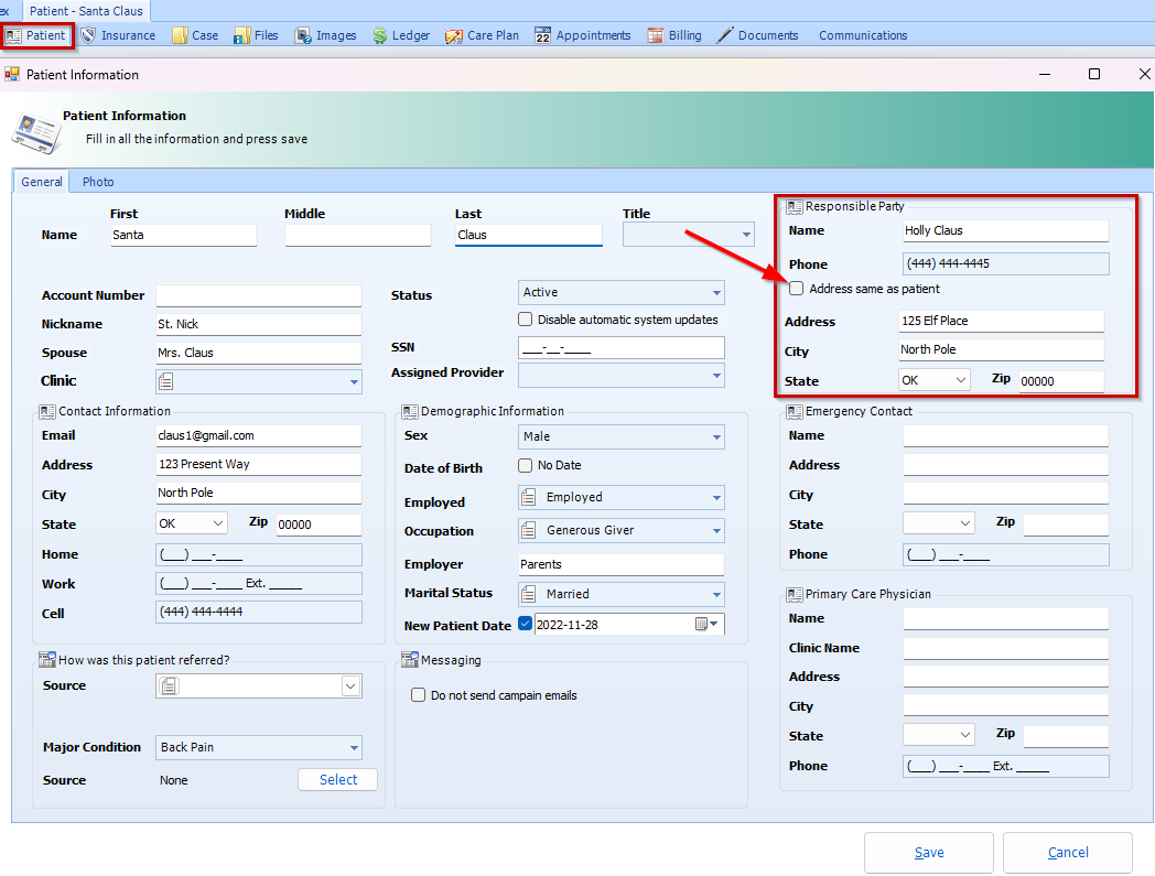 How to Attach a Responsible Party to a Patient Statement – CoAction ...