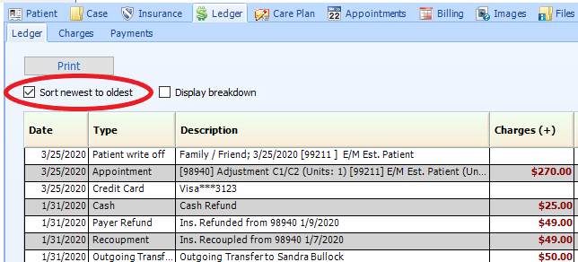 Understanding A Patient's Ledger – CoAction Software, Inc.